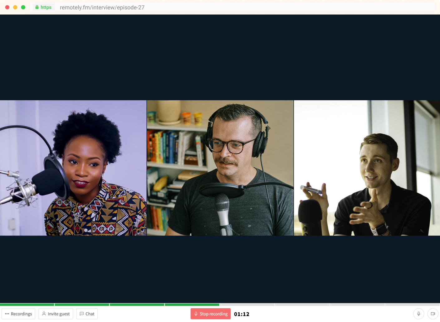 Remotely - Record remote interviews that look & sound incredible